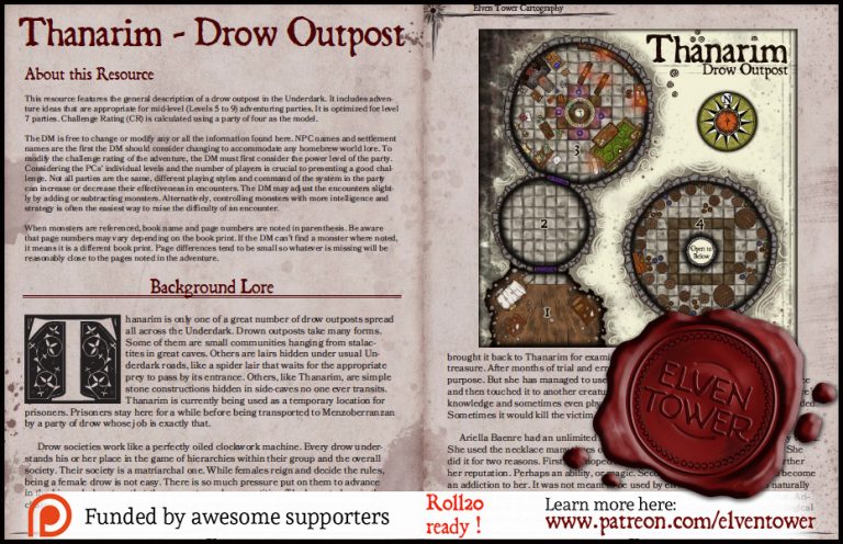 189 Thanarim - Drow Outpost