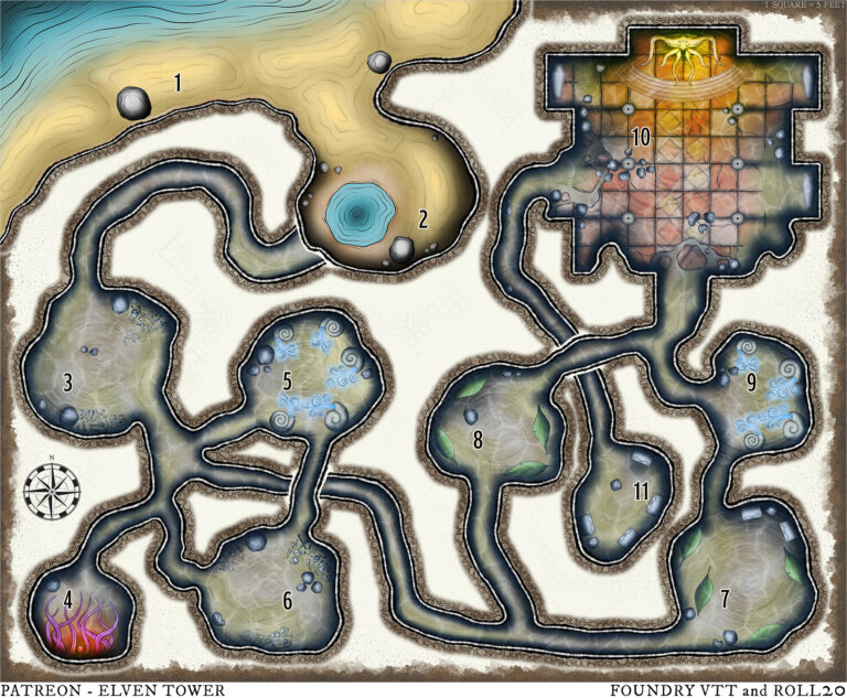 Map-Adventures Vault - Elven Tower Adventures